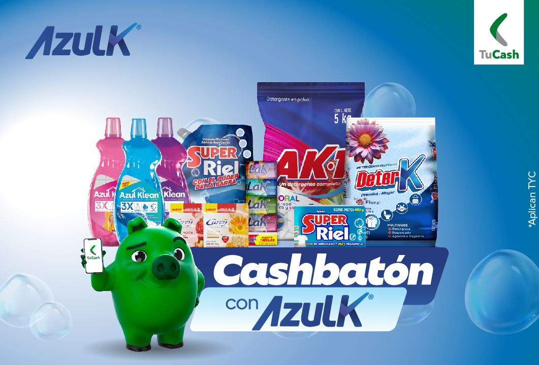 Cashbatón con AzulK - TuCash